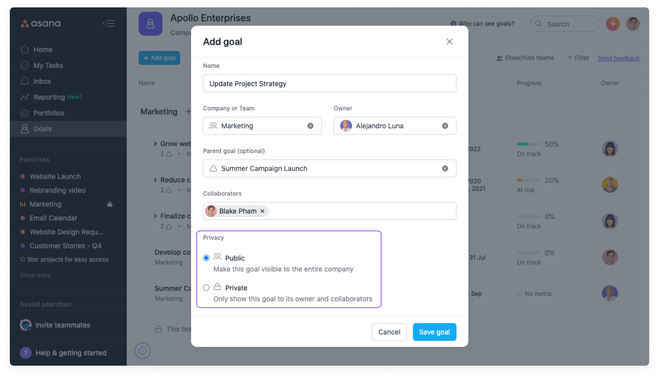 How to Get Started With Asana Goals | Product Guide • Asana