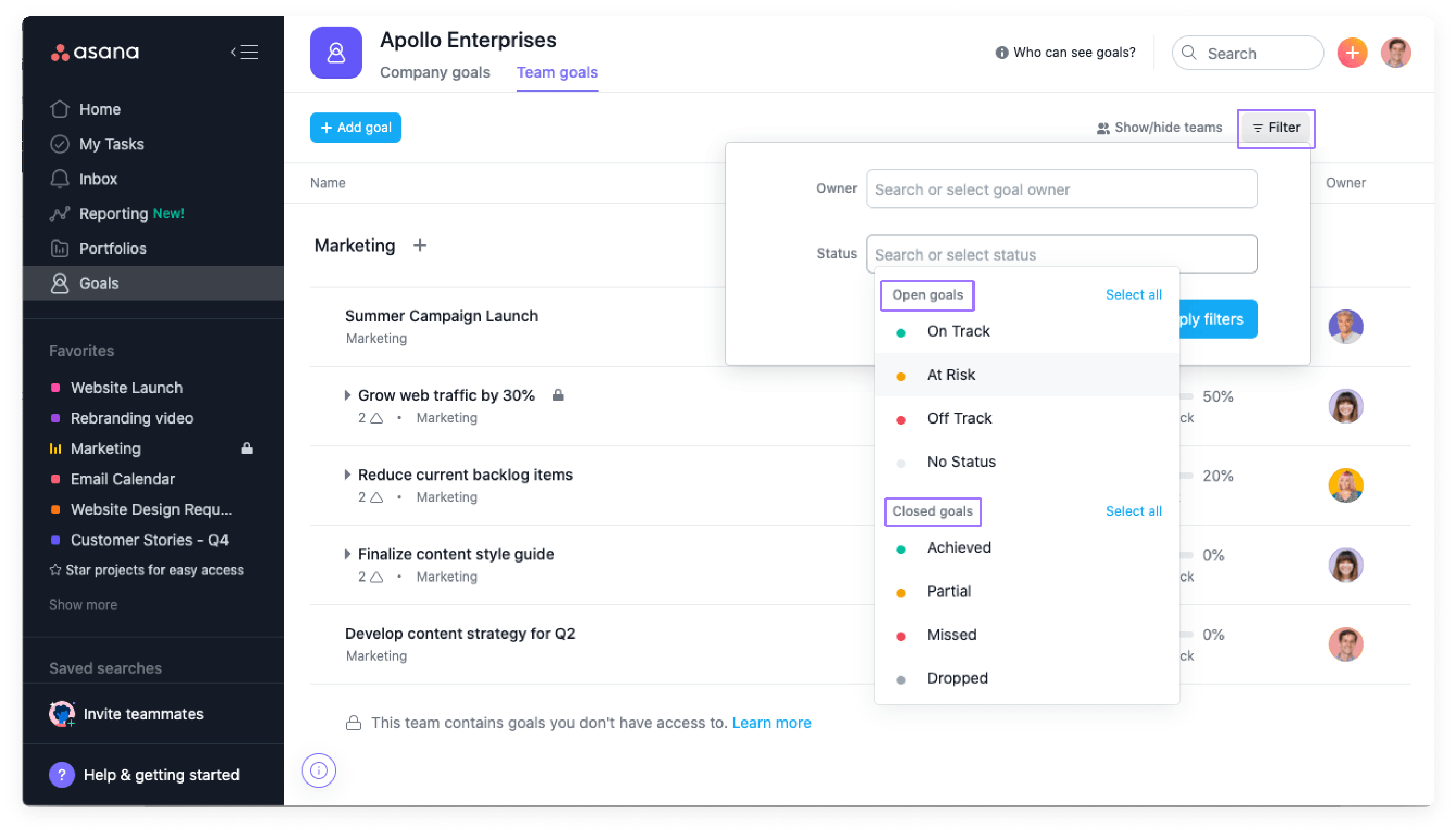How to Get Started With Asana Goals | Product Guide • Asana
