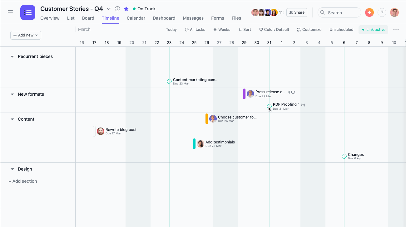Task Dependencies Asana Help Center