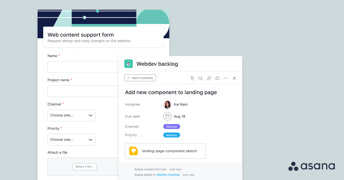 Asana Forms Submit And Manage Res With Custom Forms Asana