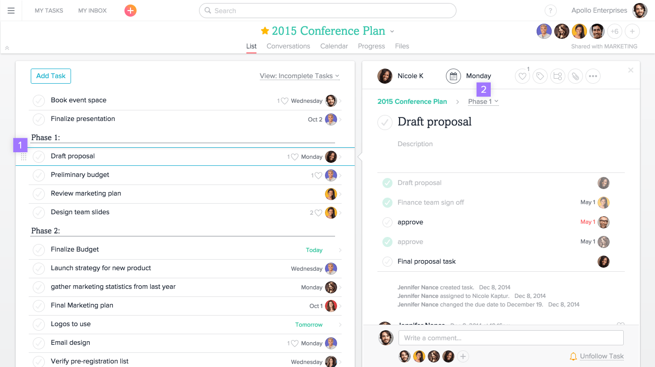 Create & add sections in Asana | Product guide · Asana