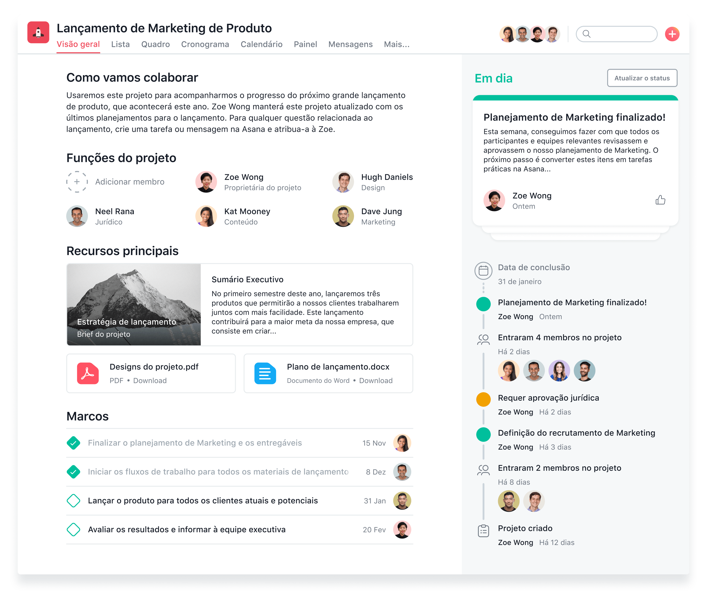 Relatórios de status do projeto: o que incluir, exemplos, e um modelo ...