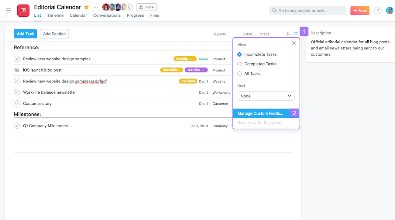 How to use custom fields in Asana | Product guide · Asana