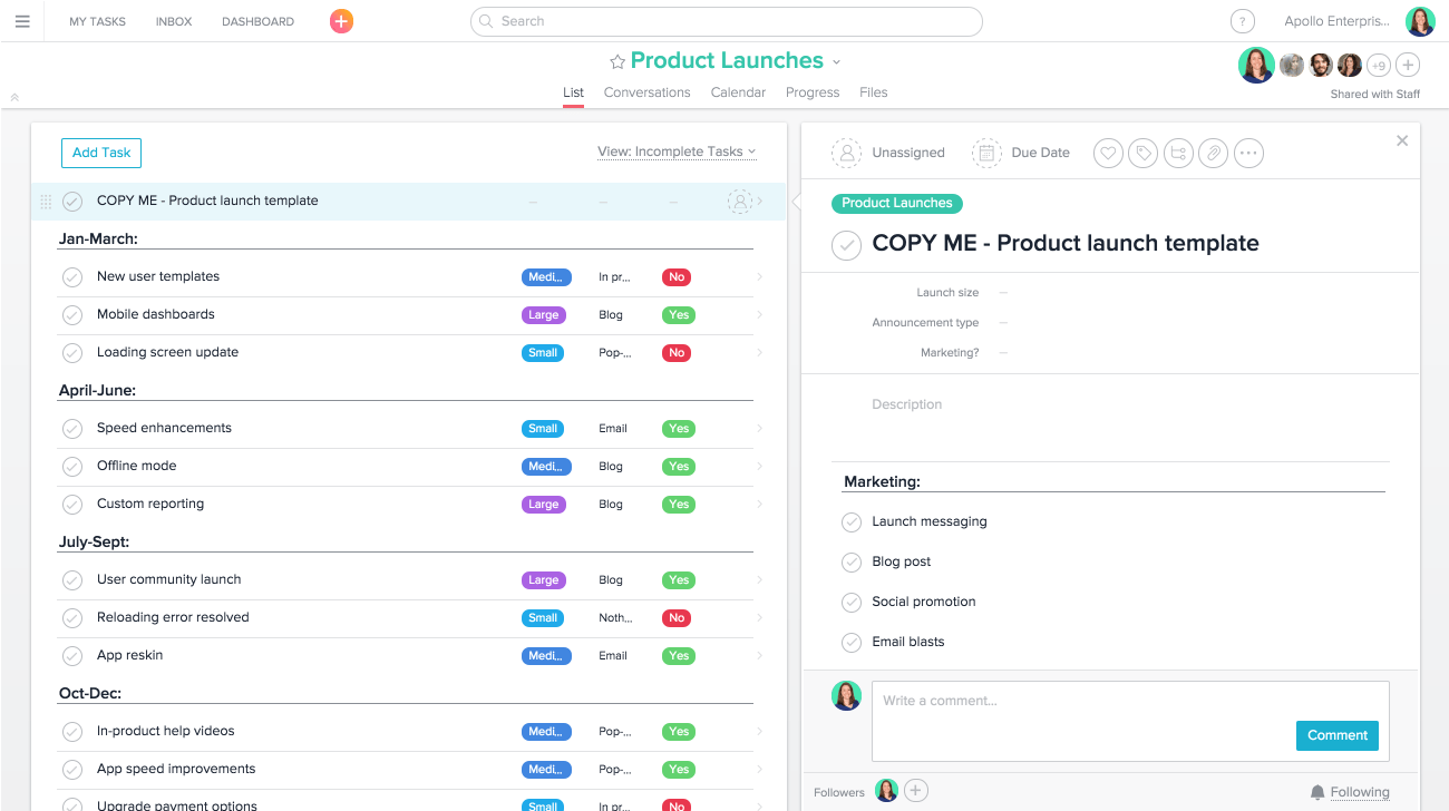 How Oru Kayak uses Asana to launch roadmaps | Product guide · Asana